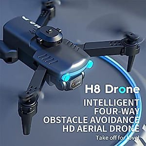 Drone with HD Dual Camera, Foldable Drone Remote Control Quadcopter Toys for Adult Kids, Intelligent Obstacle Avoidance UAV, Wifi Fpv, Altitude Hold One Key Start with Storage Bag