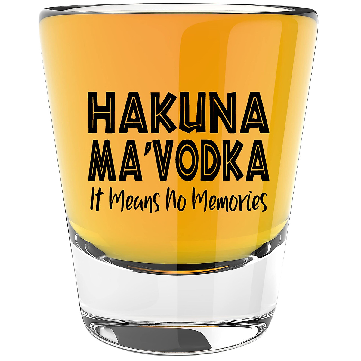 LitGifts Funny Vodka Glass - Cute Shot Glasses for Women or Men - Vodka Glasses for Men or Women - Unique Vodka Gifts for Vodka Lovers - Funny Shot Glasses for Adults - 1.75 Ounce Shot Glass