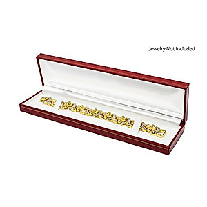 Novel Box Jewelry Bracelet Box in Red Leather + Custom NB Pouch