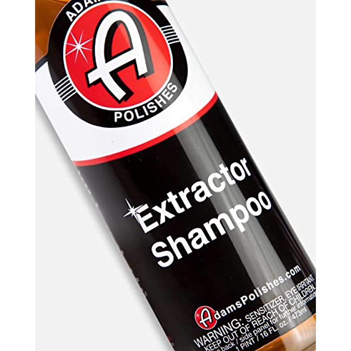 Adam's Carpet Extractor Shampoo (16oz) - Best Vehicle Carpet Detailing Shampoo, Safe Car Flooring Wash For Heated Carpet Extractor, Powerful Auto Floor Cleaning Soap - Low Foam, Citrus Scent