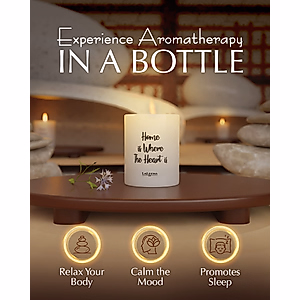 House Warming Gifts for New Home - Housewarming Gifts for New House - Scented House Warming Candle – Glass Jar Candle Gift with 100% Organic Soy Wax & Fragrance Oil – by LaLeena, 14 Oz., Vanilla