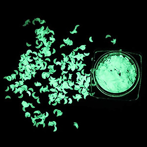 IOOOFU Multifunctional Luminous Sequins Glow in The Dark Glitters Sequins UV Resin Jewelry Findings Nail Art Decoration Crafts as showns Sequins