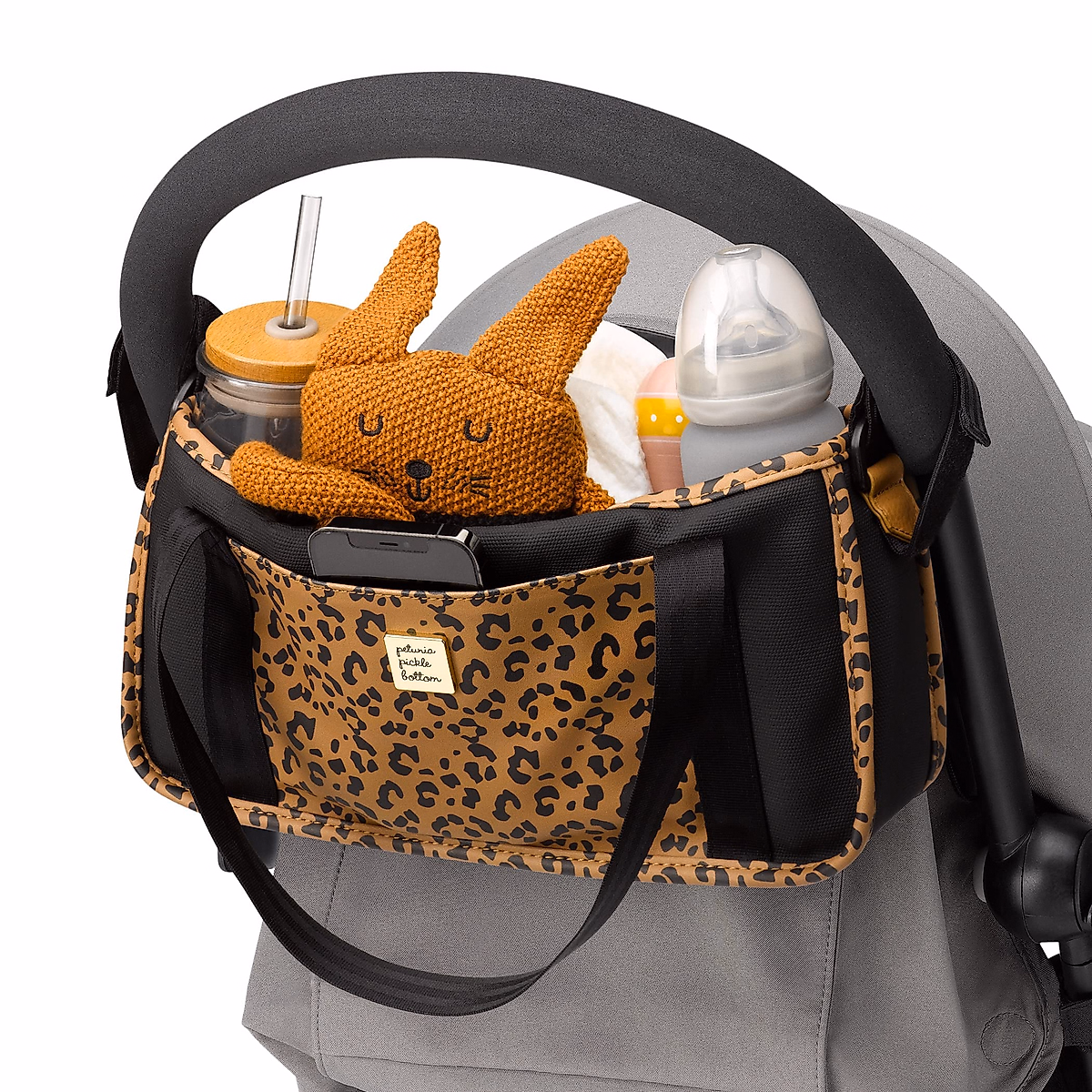 Petunia Pickle Bottom Boxy Diaper Bag Backpack & Wander Stroller Caddy Bundle