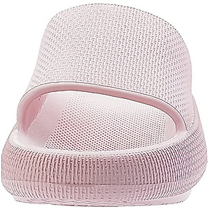BRONAX Slides for Women Summer EVA Open Toe Pillow Slippers House Home Sandals for Indoor Ladies Soft Comfy Cushioned Thick Sole 35-36 Pink