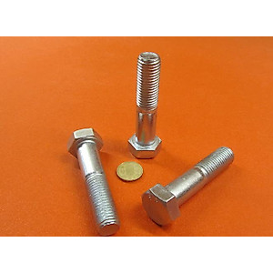 Class 8.8 Zinc Steel Bolts PT M20 x 2.5 mm x 90 mm Long, 3 Pcs
