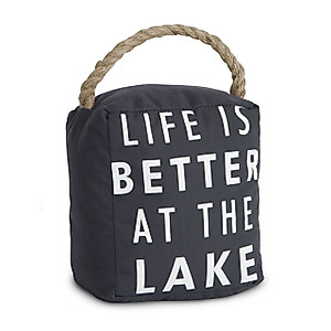 Pavilion Gift Company 72158 At the Lake Door Stopper, 5 by 6-Inch ,Black
