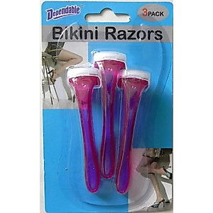 2 Packs of Bikini Razors Total 6 Pieces Ideal For a Brazilian Shave Personal Women's Ladies Bikini Shaver
