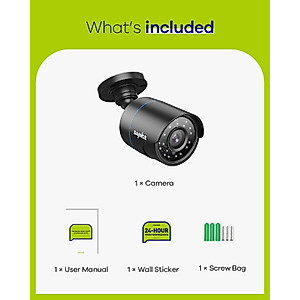 SANNCE 1080P Security Camera AHD/TVI/CVI/CVBS 4-in-1 CCTV Camera IP66 Weatherproof Analog CCTV Surveillance Bullet Camera Indoor Outdoor, 100ft Night Vision, No Power Supply and Cable, Only A Camera