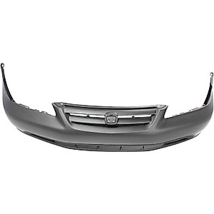 Evan Fischer Front Bumper Cover Compatible with 2001-2002 Honda Accord Primed Sedan