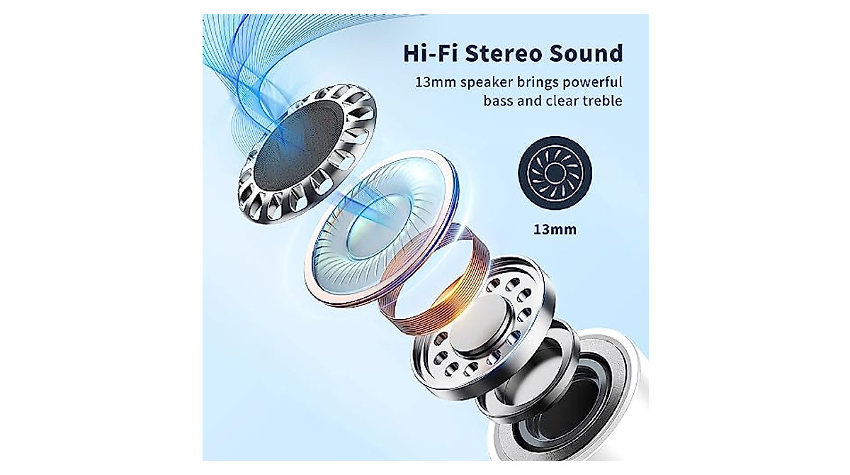 Wireless Earbuds with Noise Cancelling & Touch Control