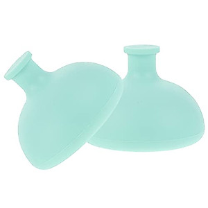 Healifty 2Pcs Silicone Palm Chest Percussion Cup Chest Physical Therapy Cup Pressure Drum Massage Treatment for Expectoration