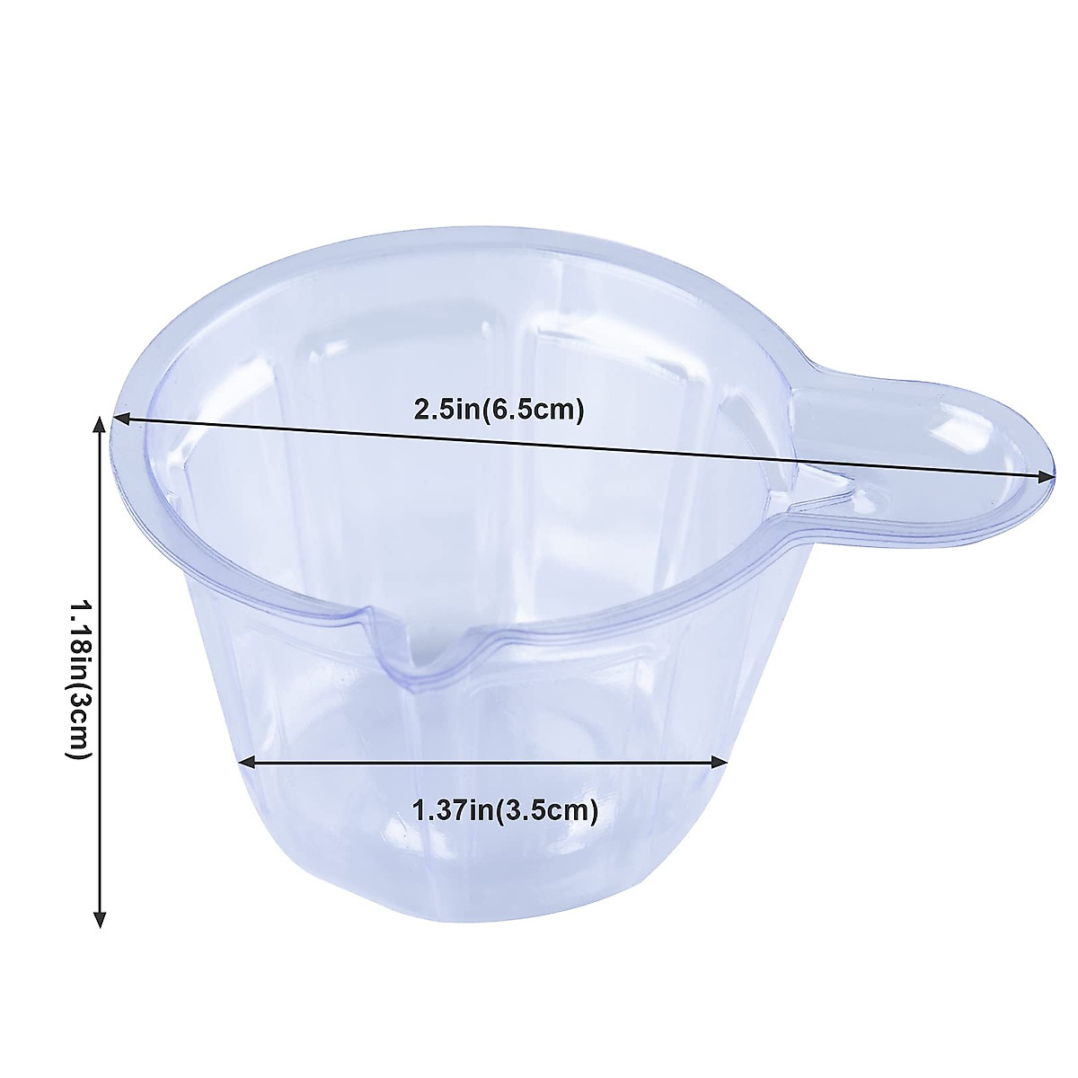 DAWUSONG 200 Pack Disposable Urine Cups, 40ml Plastic Urine Cups Urine Specimen Container Cups for Pregnancy Test, Ovulation Test, pH Test