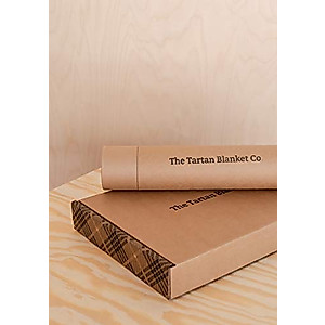 The Tartan Blanket Co. Recycled Wool Blanket Buchanan Natural Tartan (59" x 75")