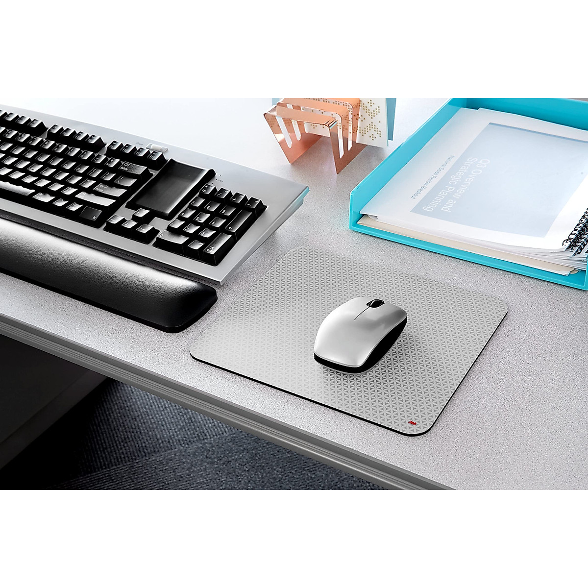 3M Precise Mouse Pad Enhances the Precision of Optical Mice at Fast Speed, 9 in x 8 in (MP114-BSD1)