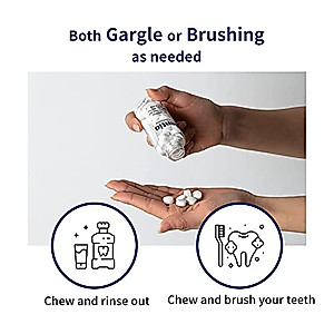 Whitening Toothpaste Tablets, for Camping, Travel, Fresh Breath (120 Count)