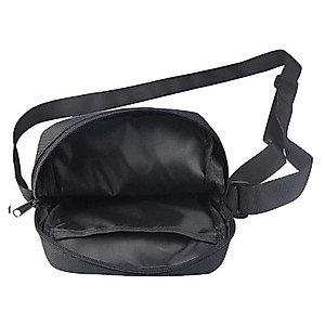 Snilety Rock Skeleton Skull Printed Kid Student Mini Cross Body Bags for Men Women Messenger Bag Phone Purse Wallet Black