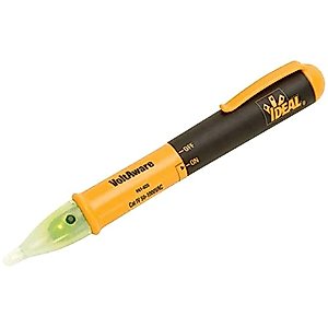 IDEAL INDUSTRIES INC. 61-025 Volt Aware Non-Contact Voltage Tester, Clear and Compact Voltage Testing, CATIV for 1000v, Yellow