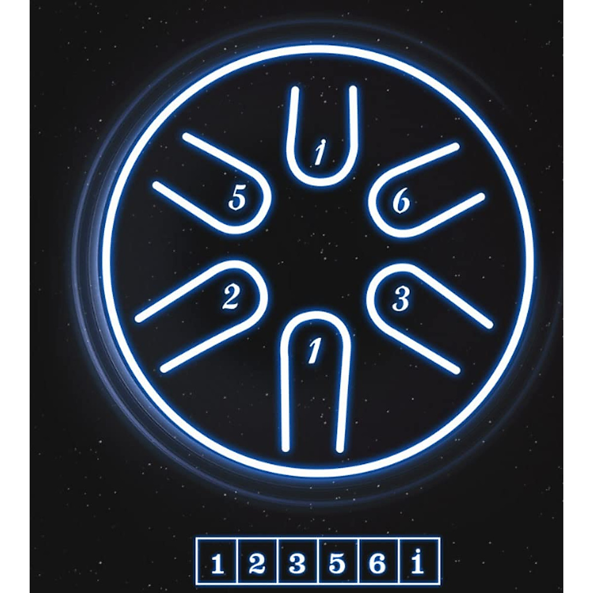 Yahpetes Worry-free Drum 5.5 Inch Steel Tongue Drum 6 Notes Musical Instruments Hand Drums with Handpan Drum with 1 Pair Mallets and Storage Drum Bag Note Sticks (Purple)