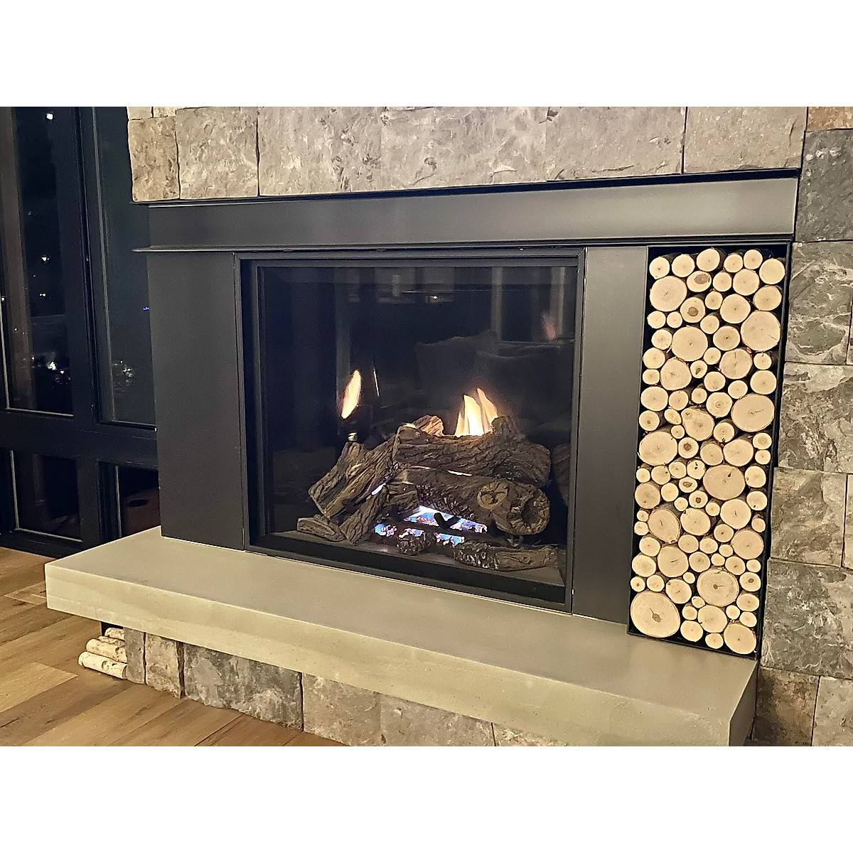 Wilson 7"-9" Decorative White Birch Fill-A-Space Logs, Natural Home Décor - 1.5"-4" Dia. (1 Sq. Ft)