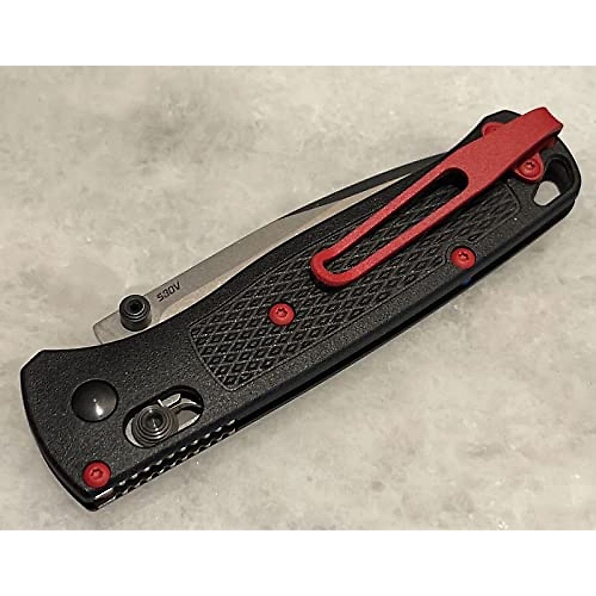 Titanium Deep Pocket Clip & Handle Screws For Benchmade Bugout 535 & Bailout 537