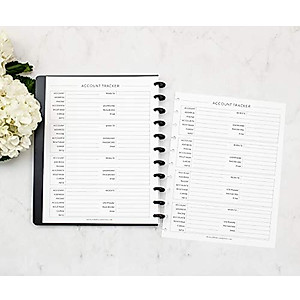 BetterNote Finance Plan Refill for Discbound Notebooks, Bill, Account, Expense, Budget, Fits Levenger Circa, The Happy Planner, Arc Systems, TUL, Talia, 1 Year Supply (11-Disc, 8.5"x11")