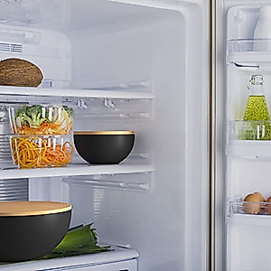 Salad Bowl Set with Lids, Bamboo Fiber Serving Bowls with Cutting Board Lids - Bowls for Kitchen - Preparing & Serving Fruits, Veggies, Chips, Dips & More, Mixing Bowl Set with Serving Utensils