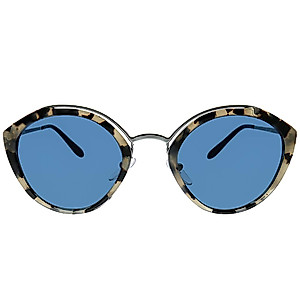 Prada PR18US Sunglasses HU7219-53 - Men's, Grey Havana/Gunmetal Frame, Blue PR18US-HU7219-53