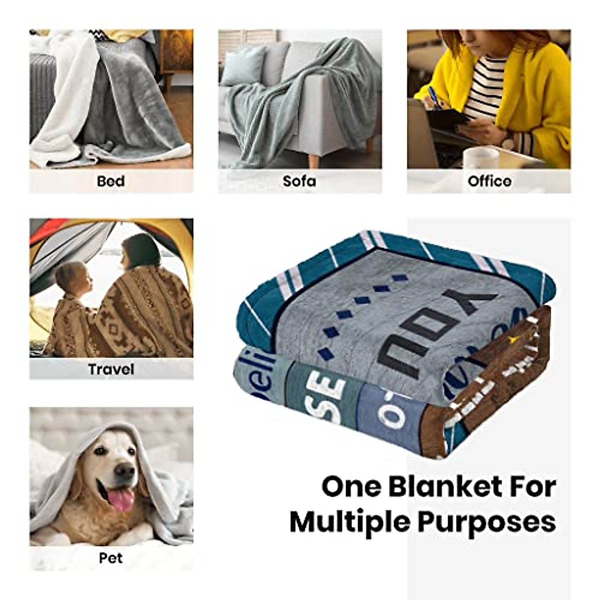 Tsefiwo to My Son Blanket Son Gifts from Mom Gifts for Son from Mom Dad Happy Birthday Gifts for Son Graduation Gifts for Son, Gifts for Father's Day Blanket 60x50 Inch