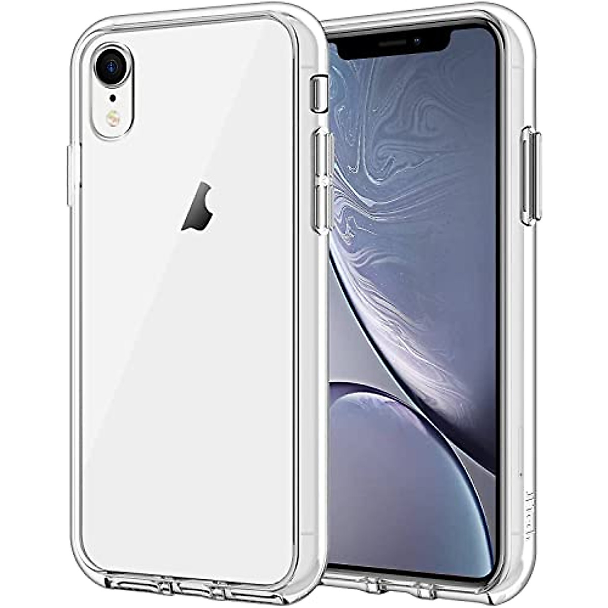 JETech Case for iPhone XR 6.1-Inch, Non-Yellowing Shockproof Phone Bumper Cover, Anti-Scratch Clear Back (Clear)