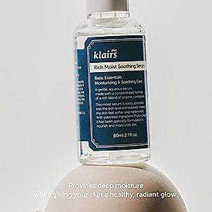 [Dear Klairs] Rich Moist Soothing Serum 2 7 fl oz 80 ml, Instant absorption, Non-greasy, hydration, cooling, basic care, unscented, Renewal
