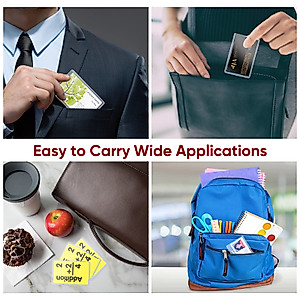 550 Pieces Card Sleeves Hard Card Sleeves Holder Clear Protective Card Holders Plastic Card Protector Holders for Baseball Card, Sports Cards, Trading Card, Game Card, 3 x 4 Inches