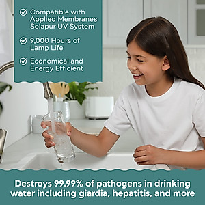 Applied Membranes Inc. UV-Light Water Filter Replacement Bulb, Compatible with UV-SPH-11-L Solapur Ultraviolet Systems, 32.3"