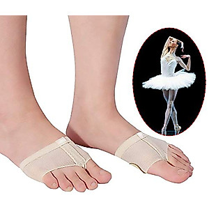 Dance Foot Thongs,Thong Toe Paws,Lyrical Shoes Lyrical Ballet Belly Dance Foot Thongs Dance Paw Pad Shoes Half Sole (XL)