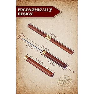 KITESSENSU Ice Pick | 8 Inch Stainless Steel Ice Picks for Breaking Ice with Safety Cover | Non-Slip Wooden Handle Ice Pick Tool for Kitchen, Bars, Bartender,Camping, Restaurant