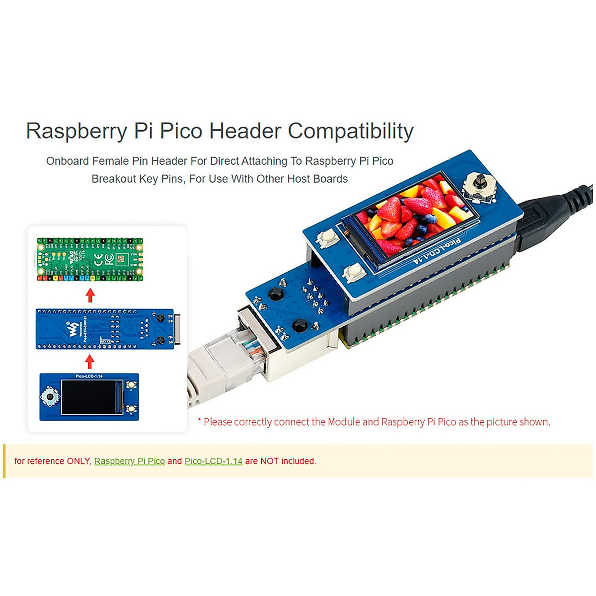 waveshare Ethernet to UART Converter for Raspberry Pi Pico, 10/100M Ethernet Full-Duplex/Half-Duplex KEEPALIVE Mechanism Support 2-CH Ethernet to UART Data Transparent Transmission