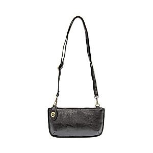 Joy Susan Ladies Crossbody Wristlet Clutch Lustre Lux - Black