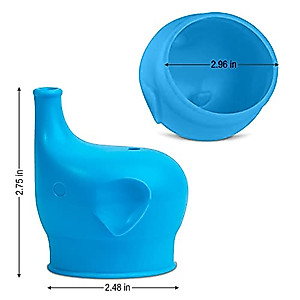Silicone Sippy Cup Lids, Spill and Leak Proof with Soft Spout for Babies, Toddlers and Kids, for Narrow Cups