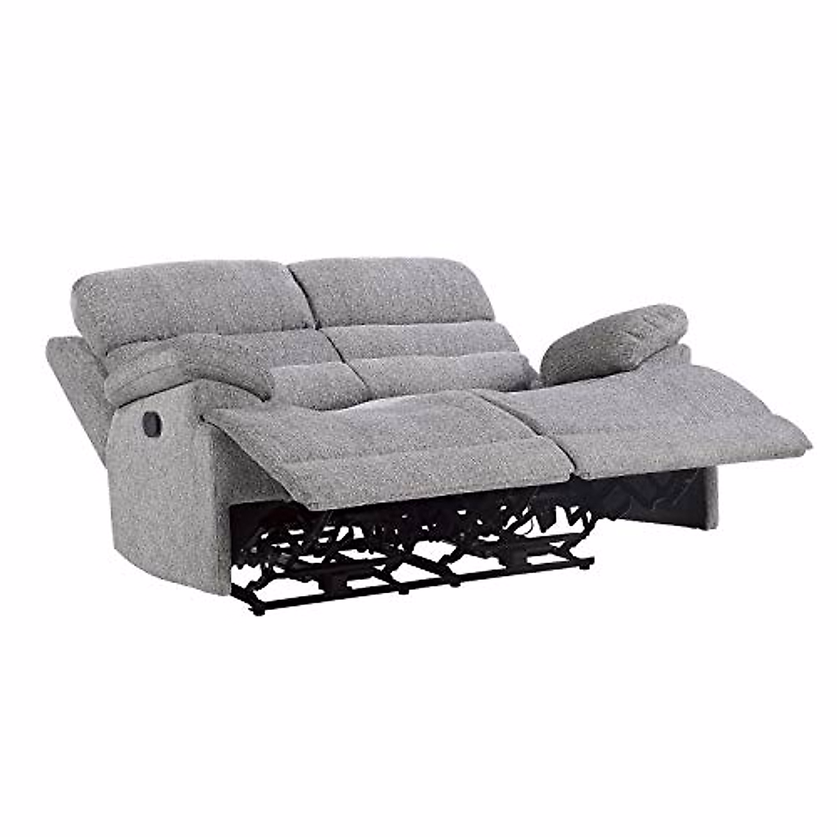 Lexicon Betong Double Reclining Loveseat, Smoke Grey