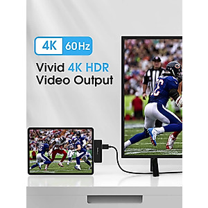 iPad Pro USB C Hub Adapter, Dockteck 5 in 1 Dongle with 4K@60Hz HDMI, Type C to 3.5mm Audio Headphone Jack, 100W PD and 2 USB 3.0 for iPad Pro 2021 2020 M1 12.9/11, iPad Air 5/4, Mini 6