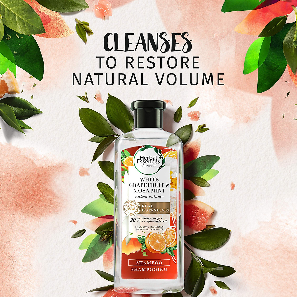 Herbal Essences Herbal Essences bio:renew White Grapefruit & Mosa Mint Shampoo and Conditioner Bundle Pack, 7.695 Fl oz