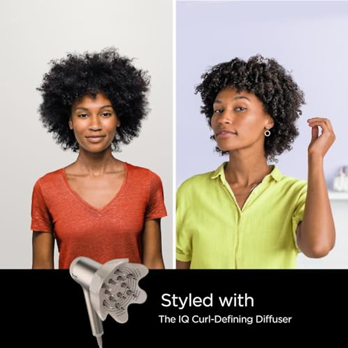 Shark HD120BRN Blow Dryer HyperAIR Fast-Drying with IQ 2-in-1 Concentrator, Styling Brush, and Curl-Defining Deep Diffuser Attachments, Ionic, No Heat Damage, for All Hair Types, Stone