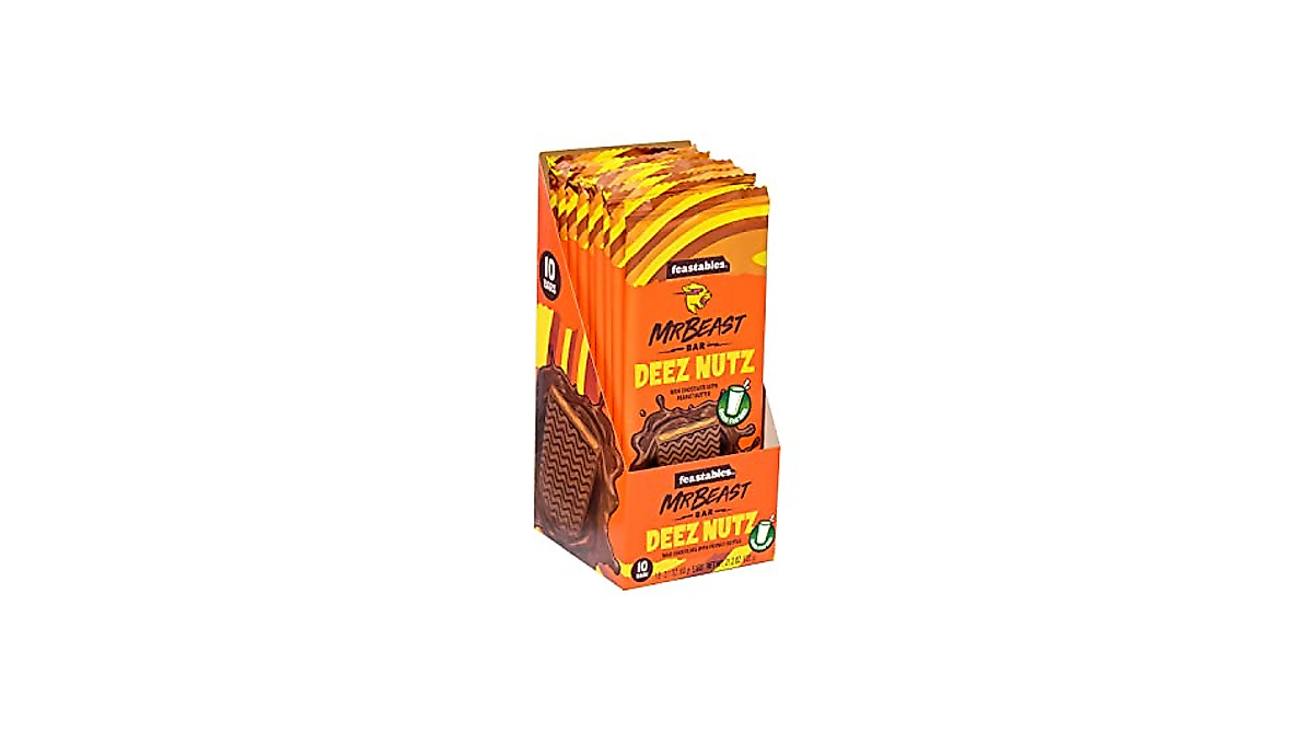 Feastables MrBeast Milk Chocolate - Deez Nuts Flavor
