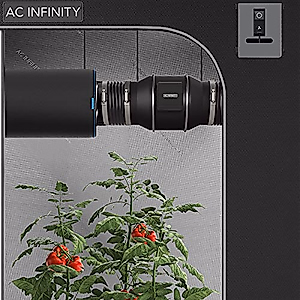 AC Infinity CLOUDLINE S4, Quiet 4” Inline Duct Fan with Speed Controller, EC Motor - Ventilation Exhaust Fan for Heating Cooling Booster, Grow Tents, Hydroponics