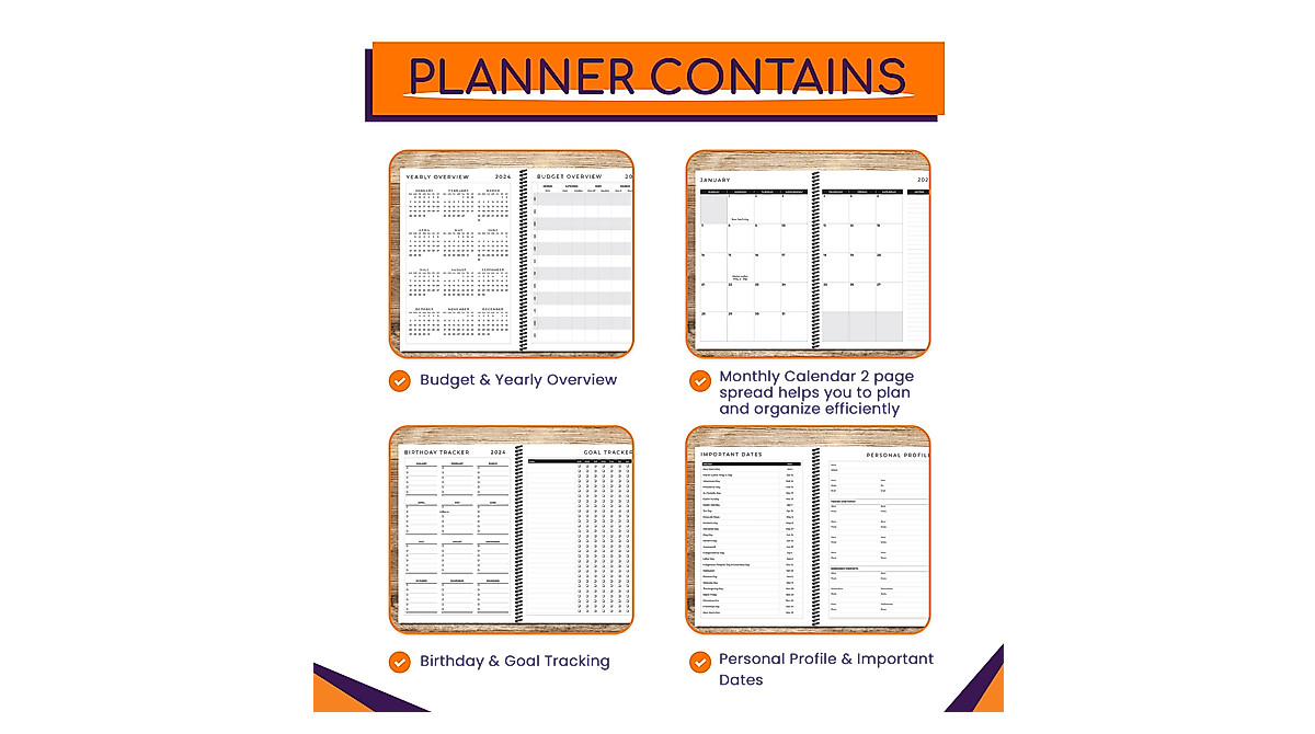 2024-2025 Monthly Planner - Stay Organized & Schedule Easily