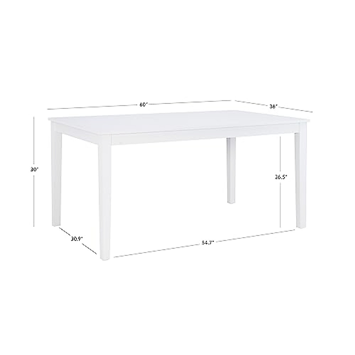 Powell Classic White Walker Dining Table