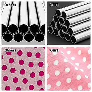 Wardrobe Portable Closet Clothes Storage Organizer with Pink Fabric Cover and Hanging Rails, Quick and Easy to Assemble, Extra Sturdy, Clothing Storage Closet Shelves for Bedroom, Cloakroom, Apartment