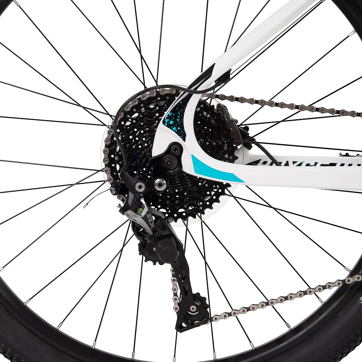 ROYCE UNION RCF Lightweight Carbon Mountain Bike, Gloss White, 27.5 inch Wheels / 16.5 inch Frame