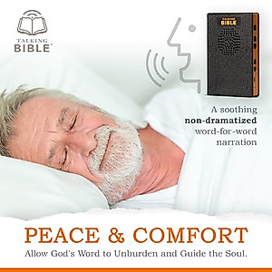 Talking Bible - Electronic Holy Bible Audio Player in English for Seniors, Kids and The Blind, Battery Powered, ESV (English Standard Version), Black
