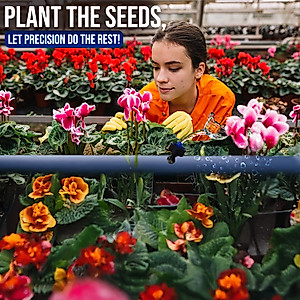 DripRack WHERE EVERY DROP MATTERS... Pressure Compensating Drippers (Pack of 100) - 2L/h Flow Rate by- Ideal for Home Gardens, Orchards, and Greenhouses