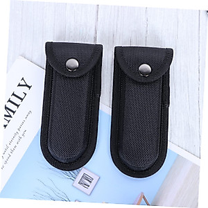 6 pcs Portable Pockets Knifes Pouch,Carry Nylon Sheaths for Folding Knives,Knifes Holders,Folding Pockets Knifes Organizer Pouch,Mini Holsters Holder,Folding Organizer Pouch,Storage Case